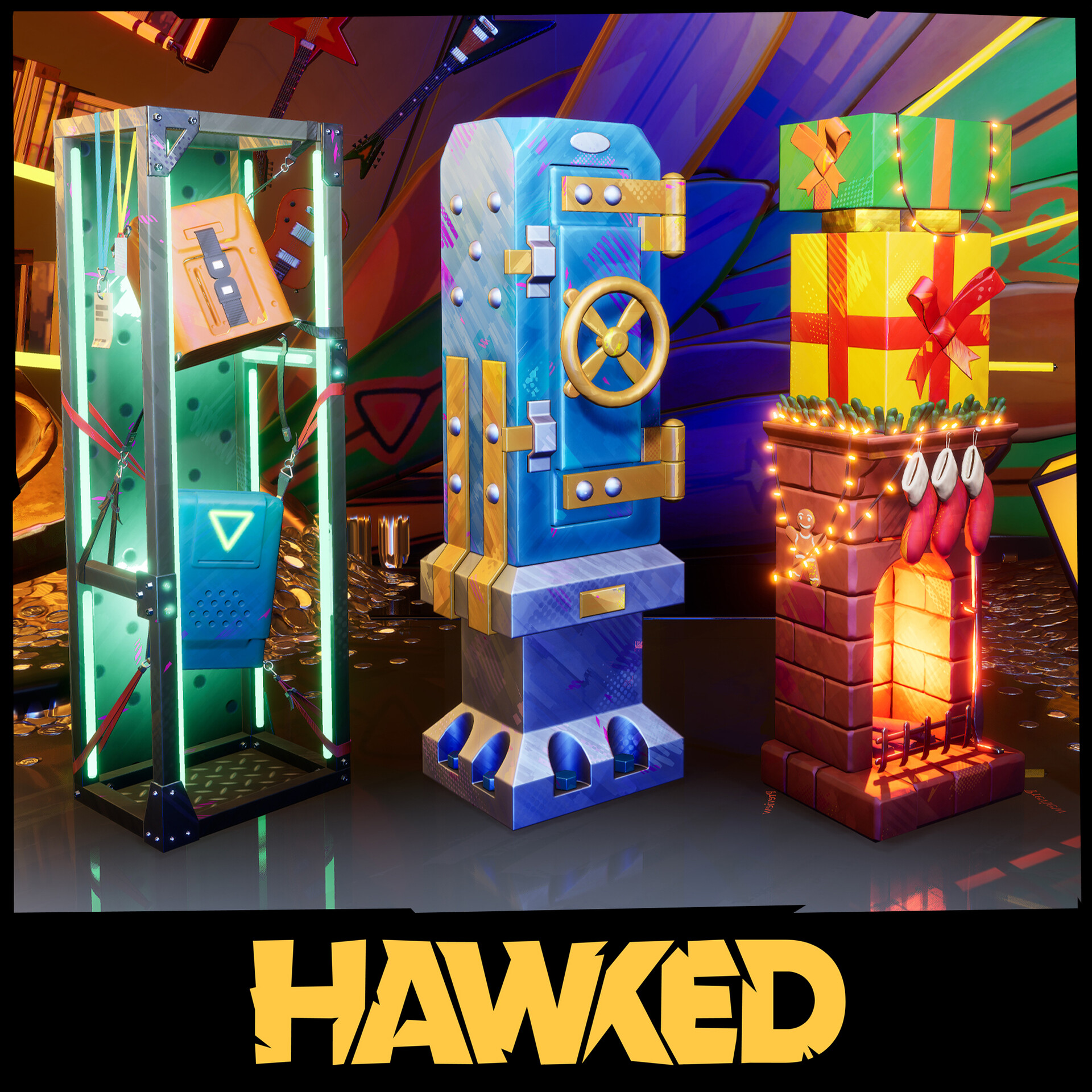 ArtStation - HAWKED | Player Lockers