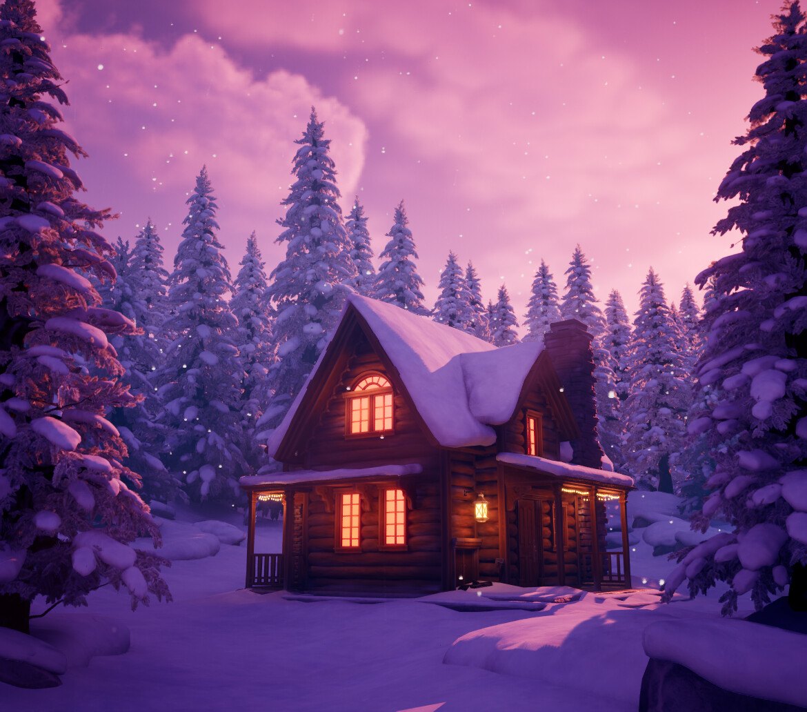 ArtStation - Log Cabin