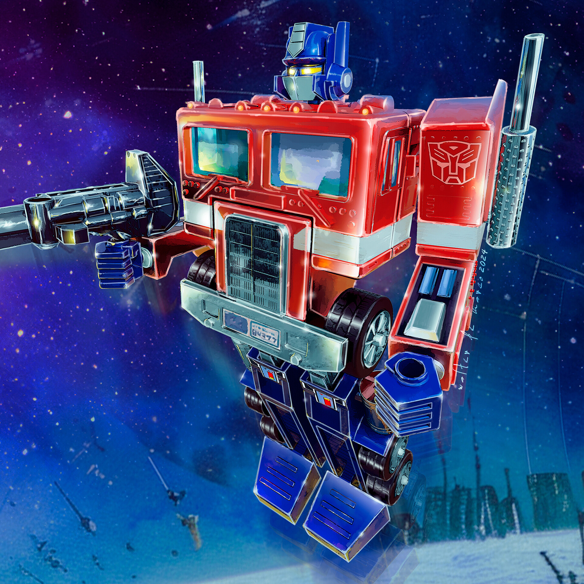ArtStation - Optimus Prime/Diaclone Battle Convoy