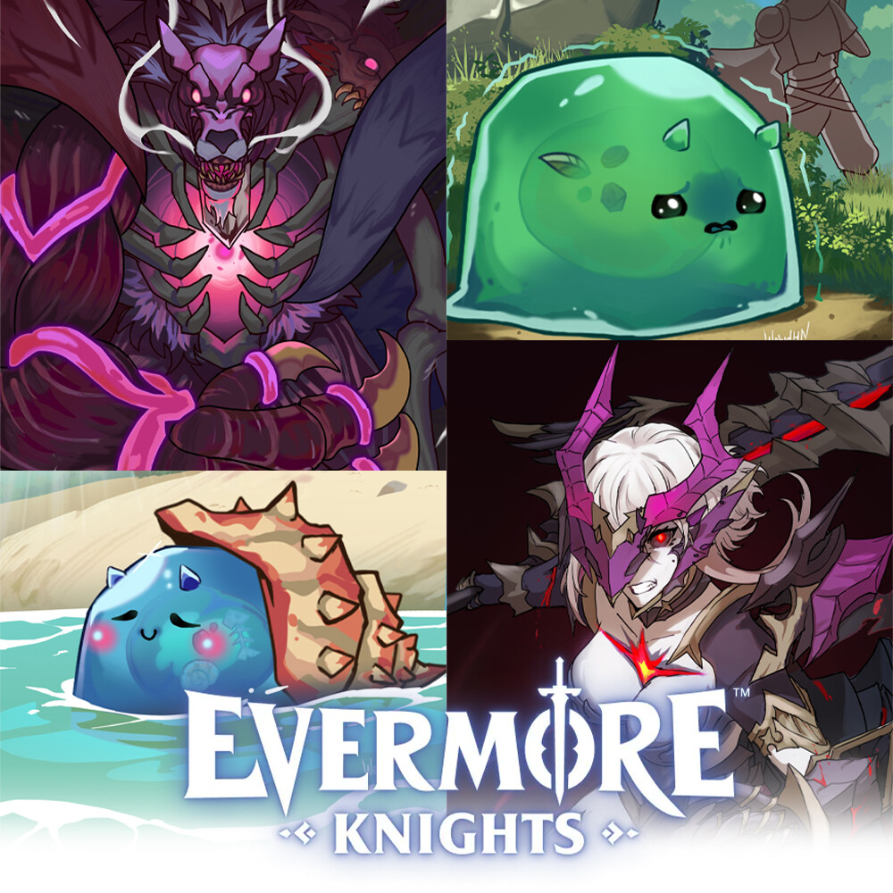 ArtStation - card asset game evermore knights