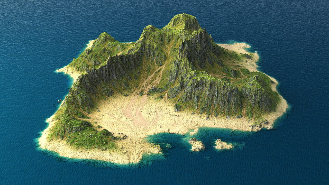 ArtStation - Tropical Island Terrains