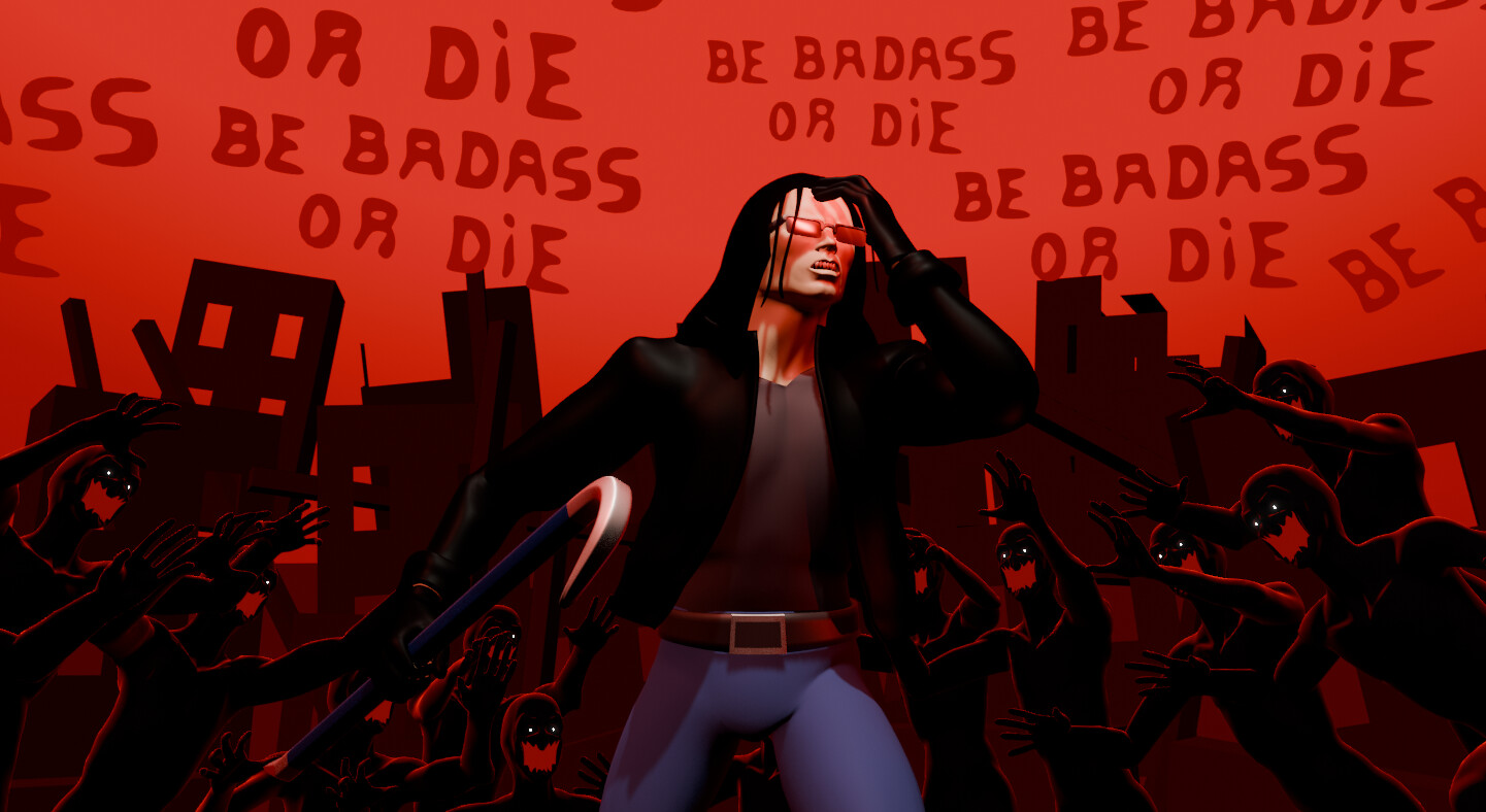 ArtStation - BADASS DUDE (a character I made)