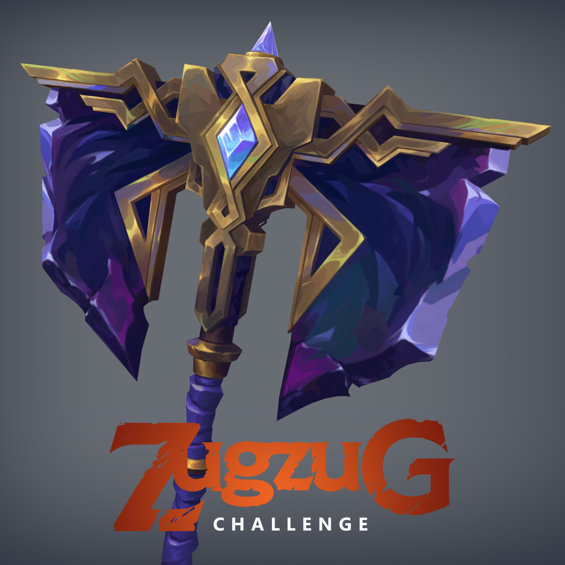 ArtStation - Heart of the Isle - Earthen Battle Axe