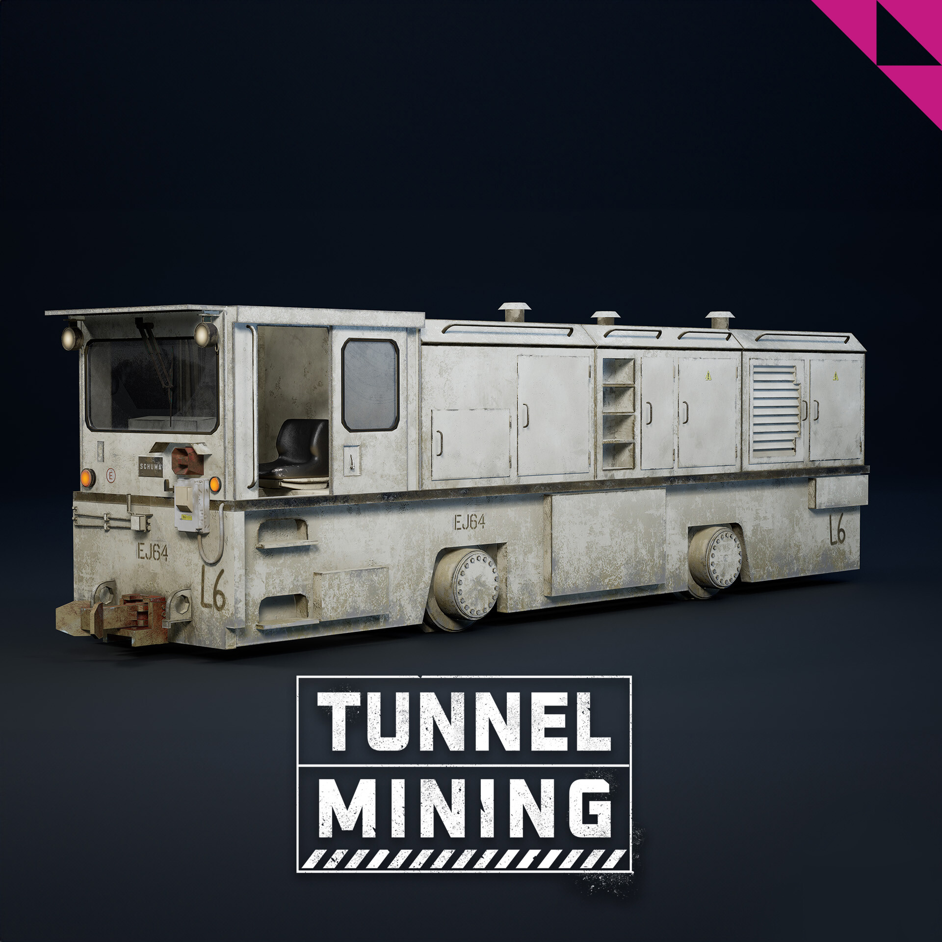 ArtStation - Tunnel Mining - Locomotive
