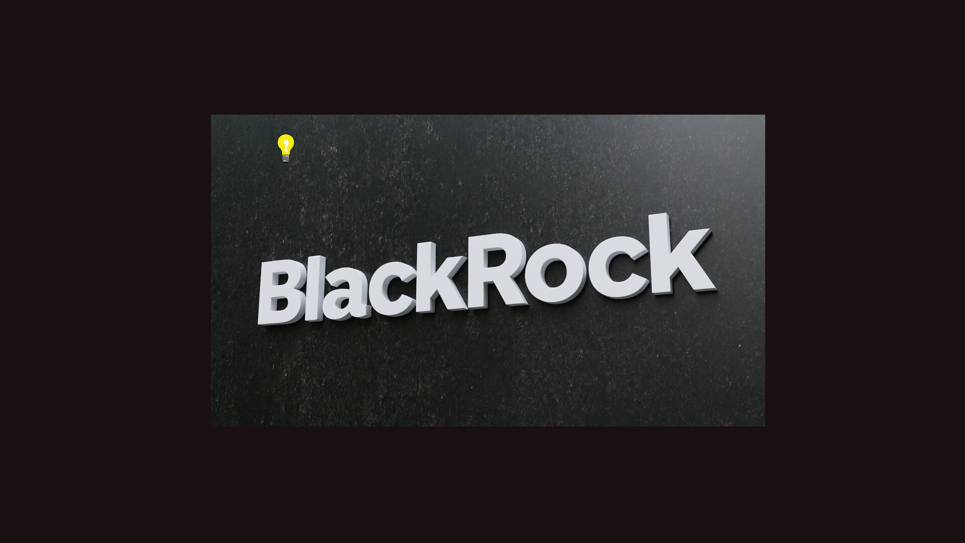 ArtStation - BlackRock logo in 3D