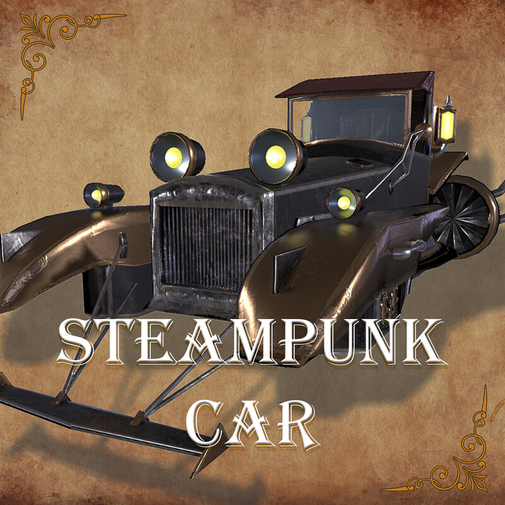 ArtStation - Steampunk Car
