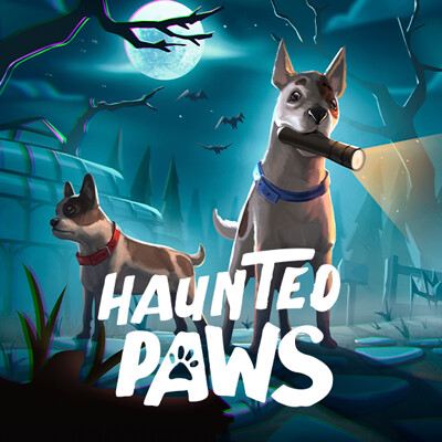 ArtStation - Haunted Paws - Steam Capsule Art