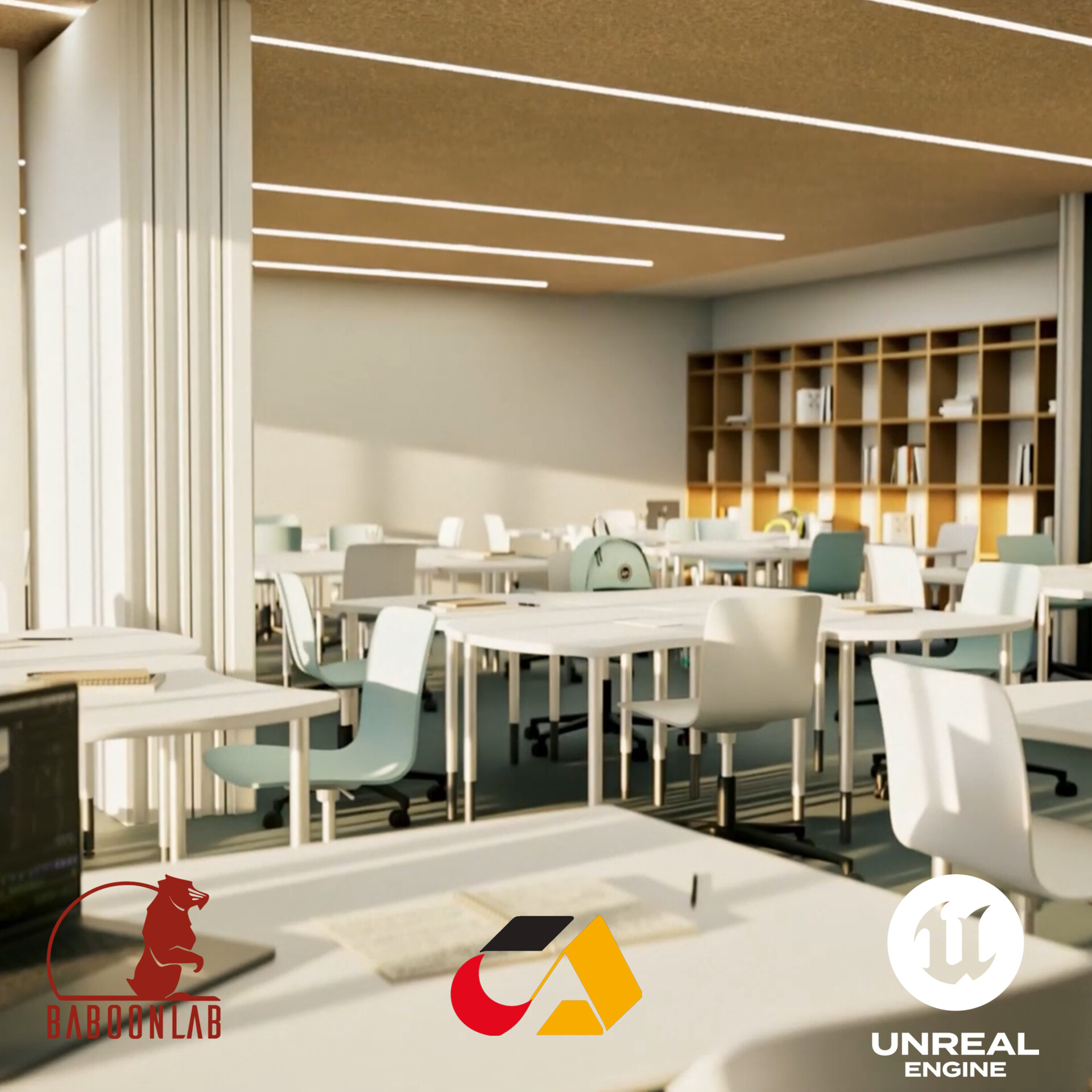 ArtStation - Archviz - Colegio Alemán (BaboonLab)