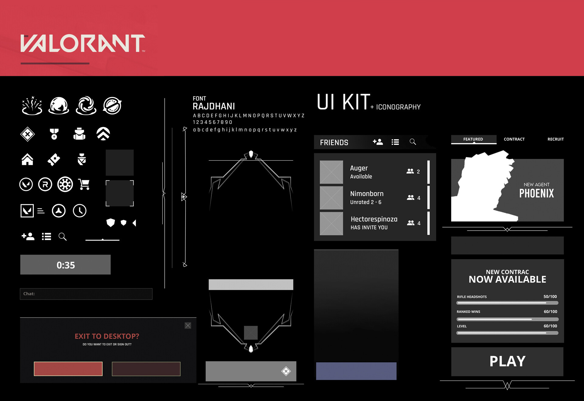 ArtStation - UI/UX Valorant