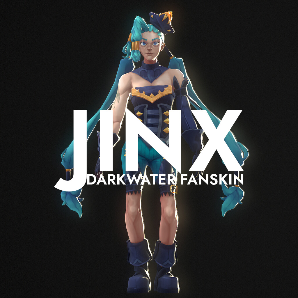 ArtStation - League of Legends Fanart | Jinx Dark Water