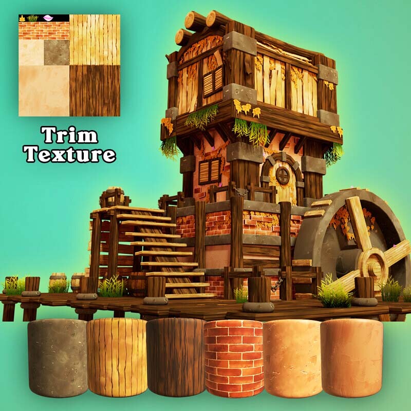 ArtStation - Windmill Trim Texture
