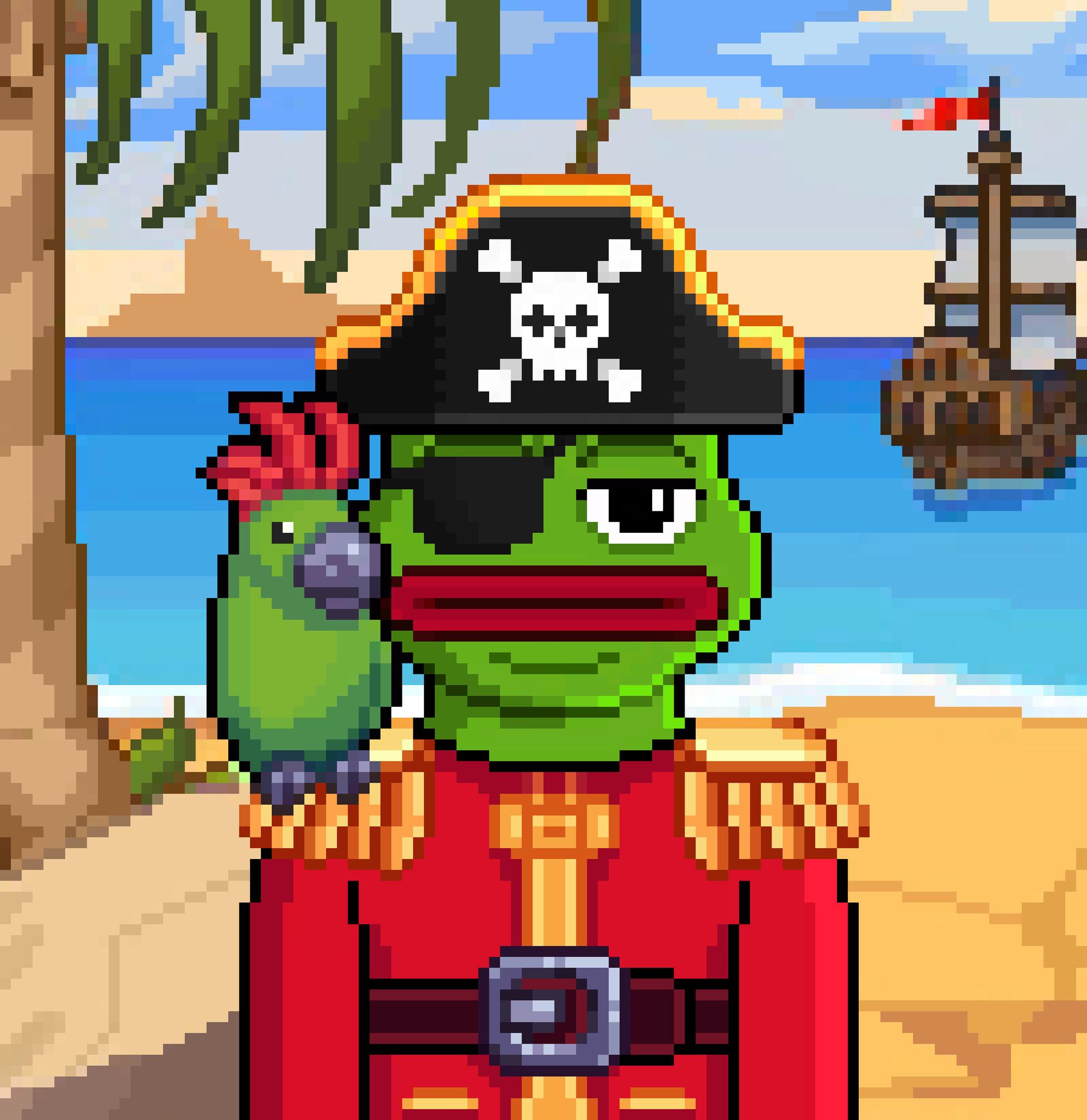 ArtStation - PEPE NFT collection Ready pixel art, nft art