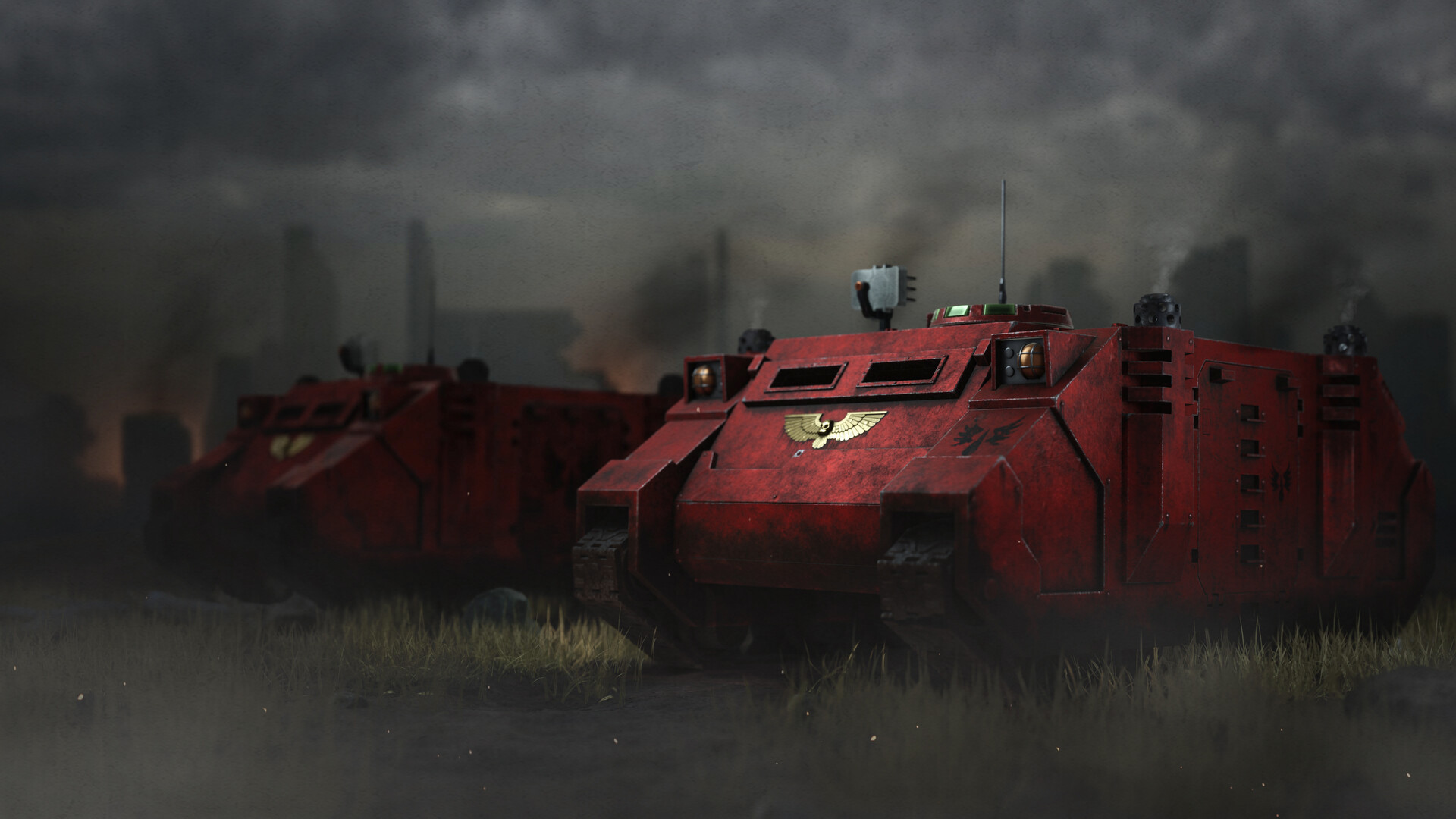ArtStation - Blood Angels Rhino Transport