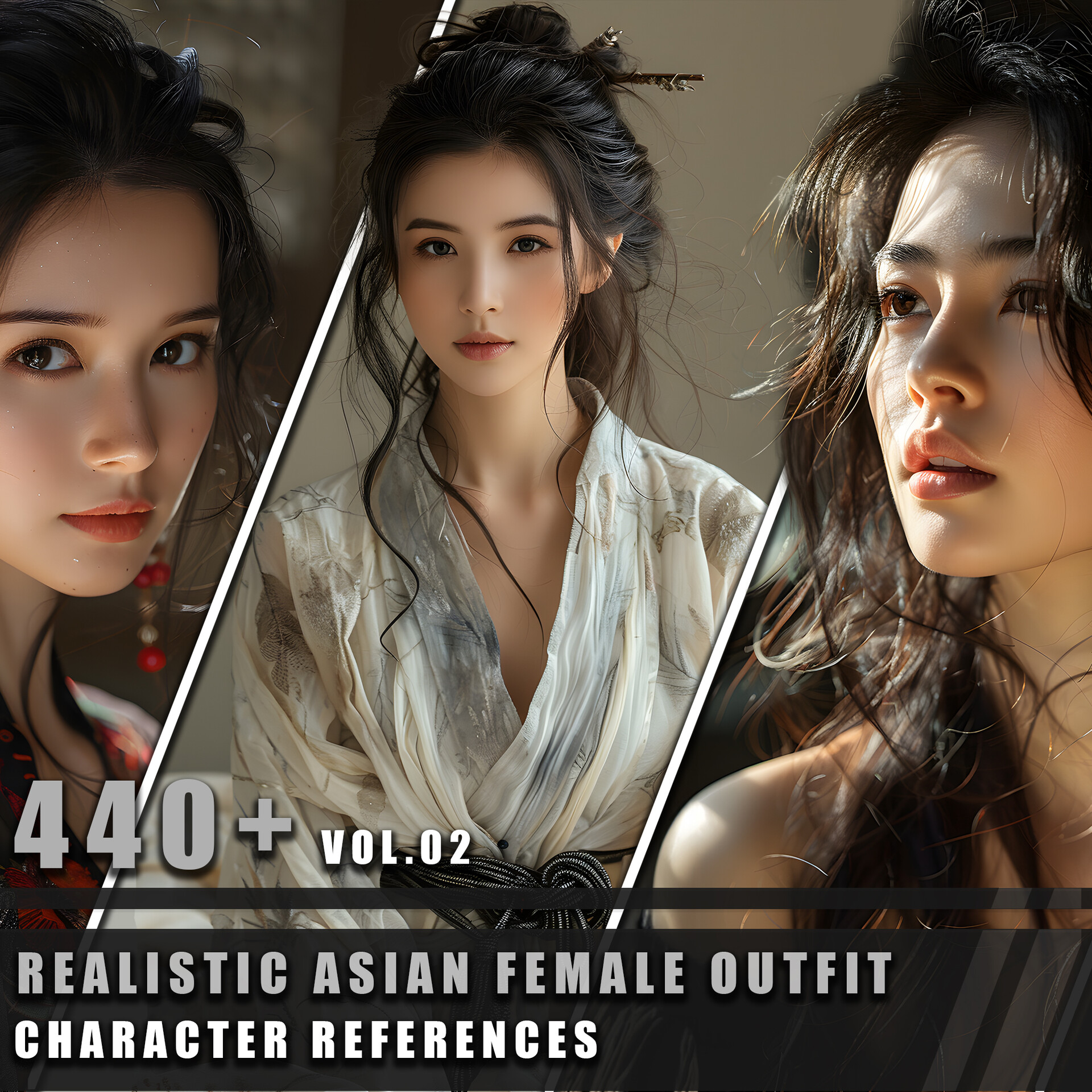 ArtStation - 440+ Realistic Asian Female Outfit - Character References ...