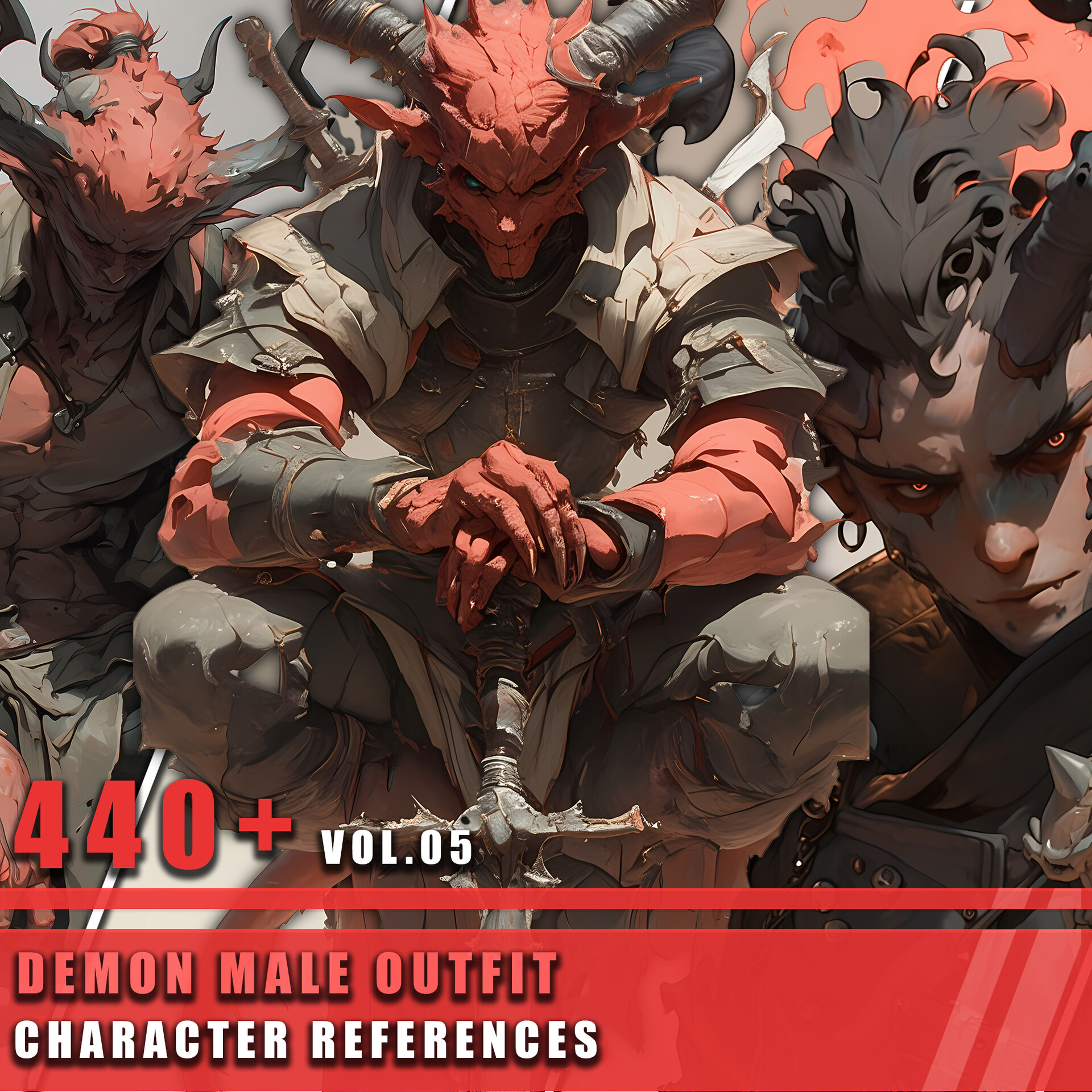ArtStation - 440+ Demon Male Outfit - Character References Vol.05