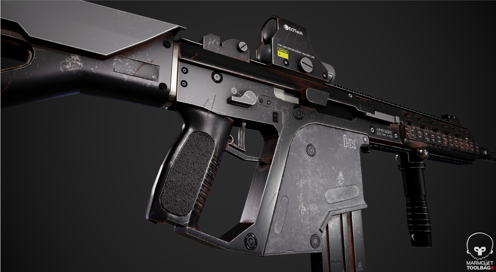 ArtStation - HKG56- Hard Surface Weapon Modeling
