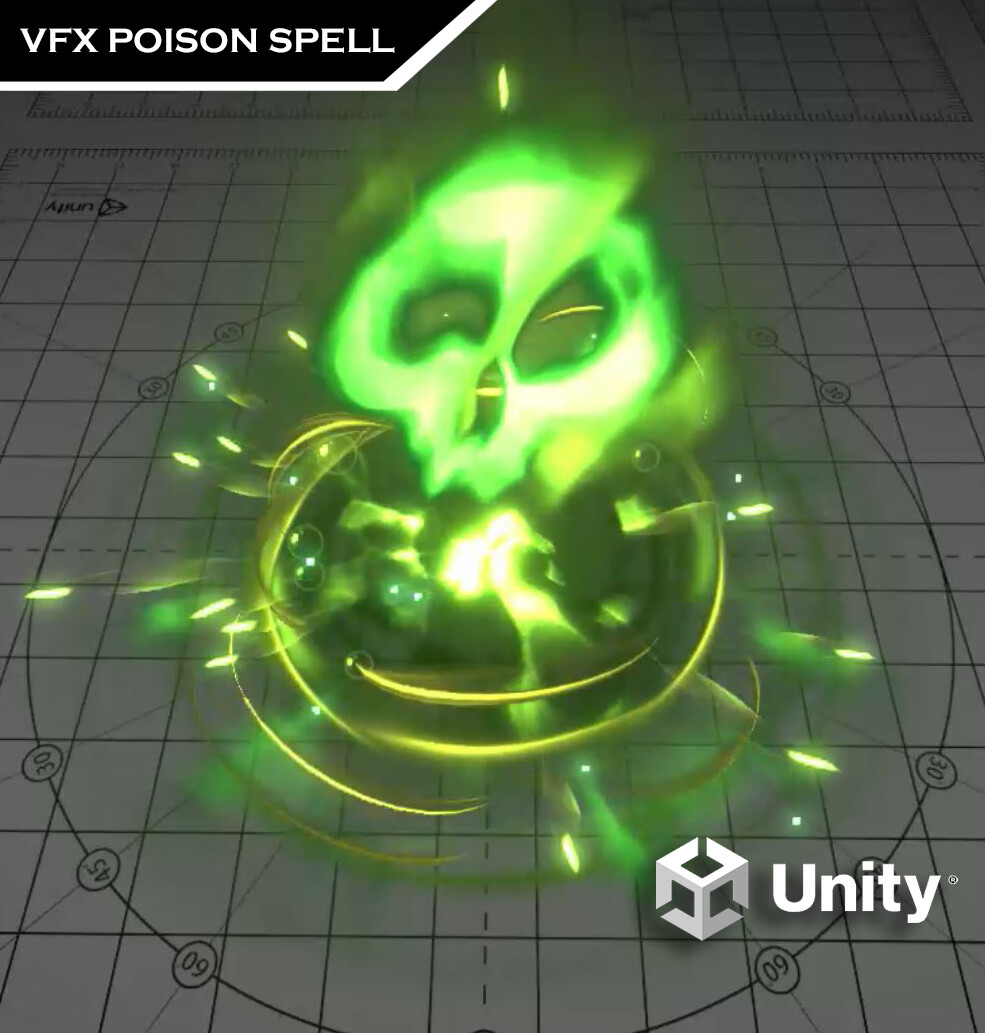 ArtStation - UNITY VFX POISON SPELL