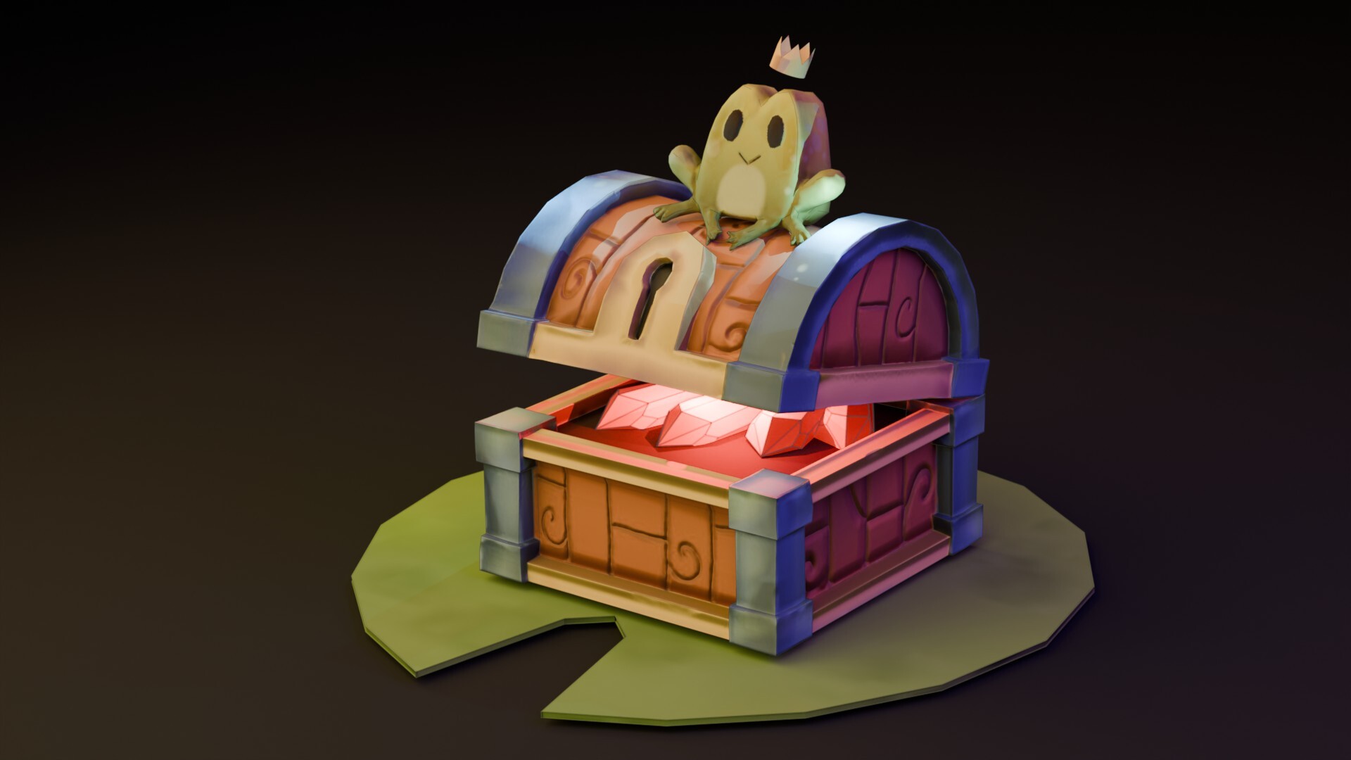 ArtStation - 3D stylized Treasure Chest