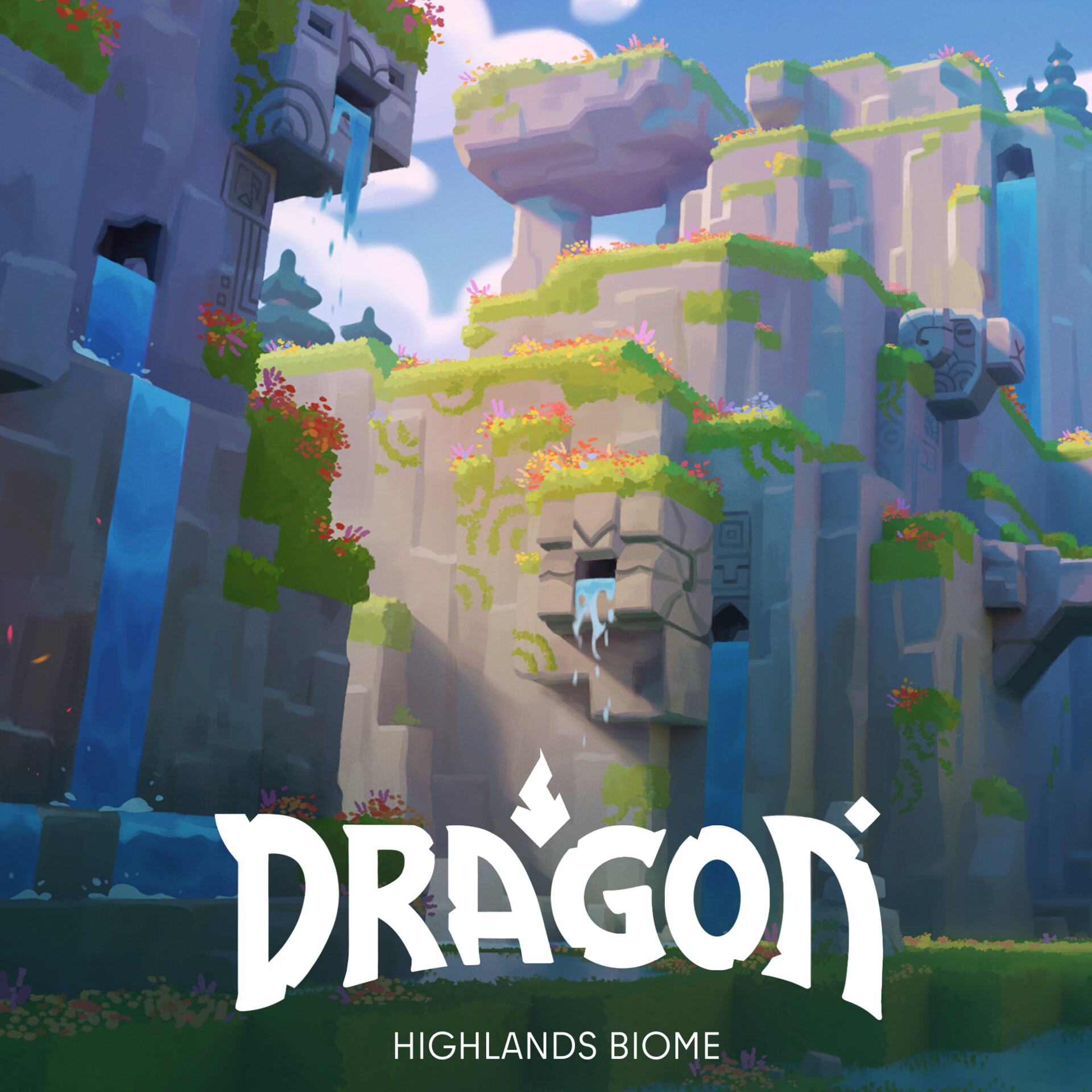 ArtStation - Project Dragon - Highlands Biome