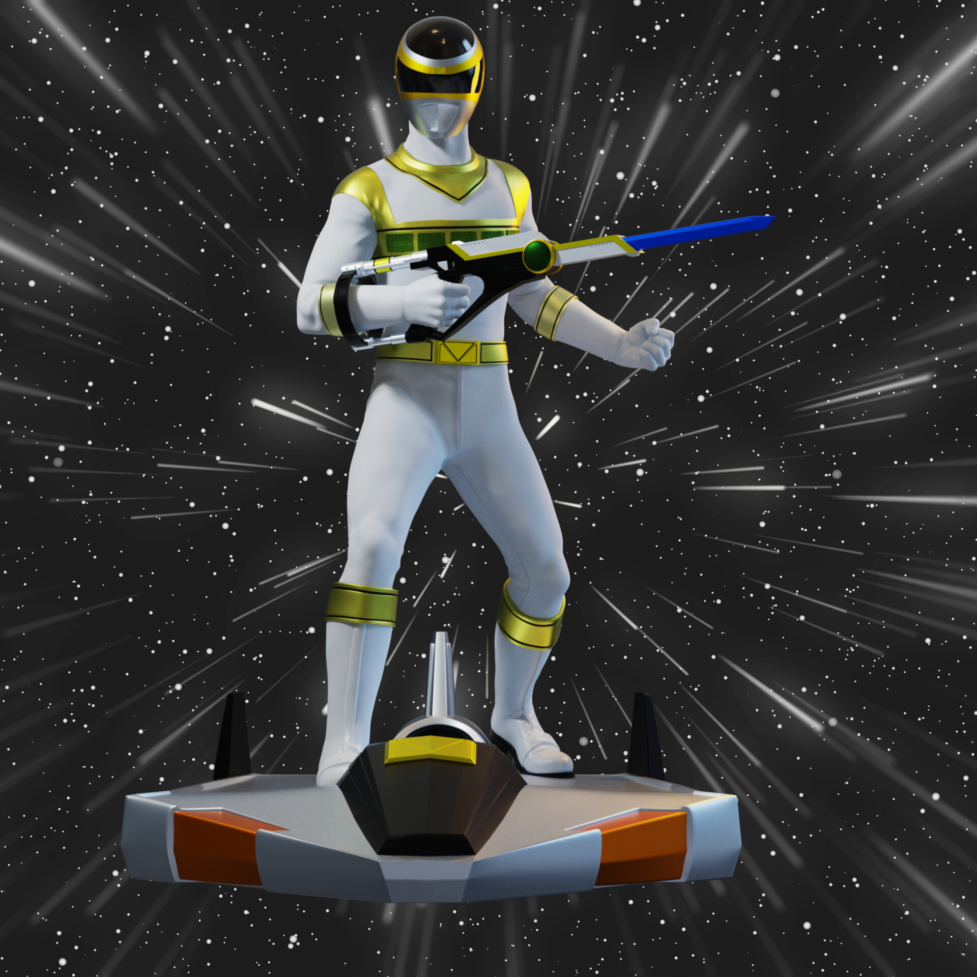 ArtStation - Power Rangers In Space - Silver