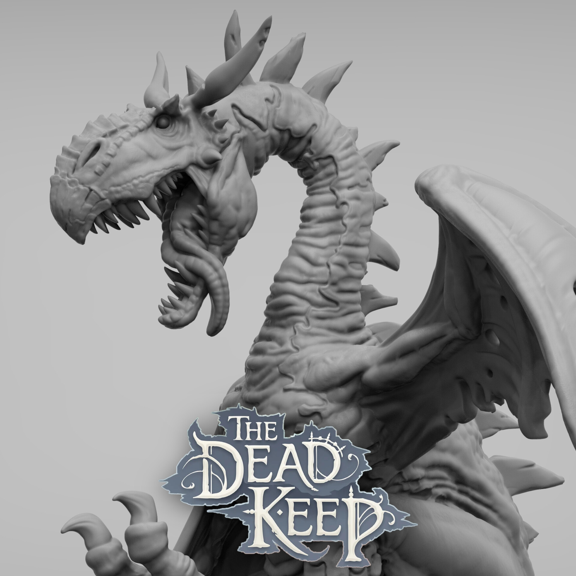 ArtStation - Wyvern miniature - The Dead Keep
