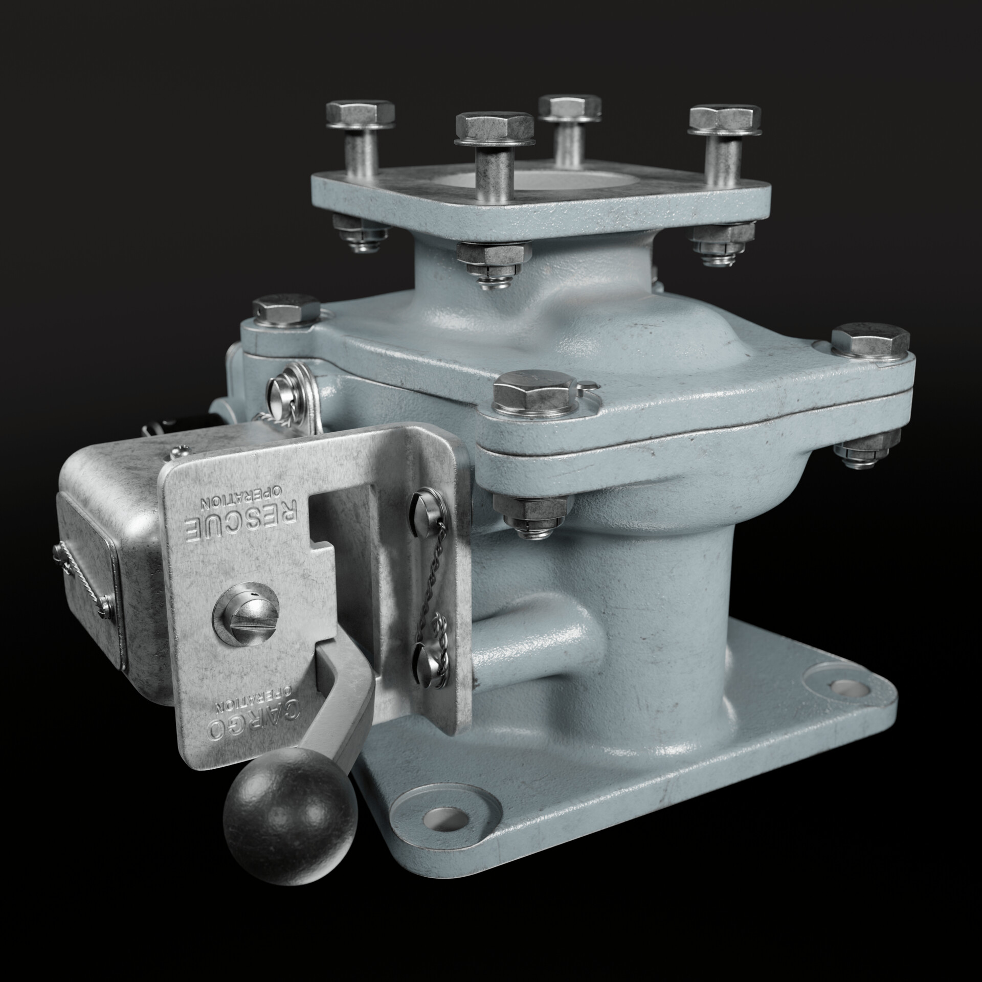 ArtStation - Helicopter Winch Assembly