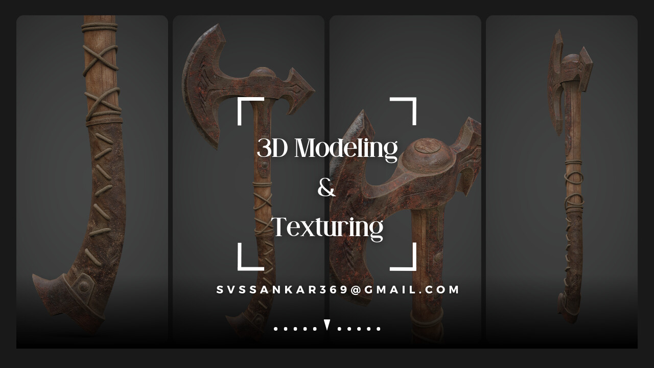 ArtStation - Axe_3d modeling & texturing