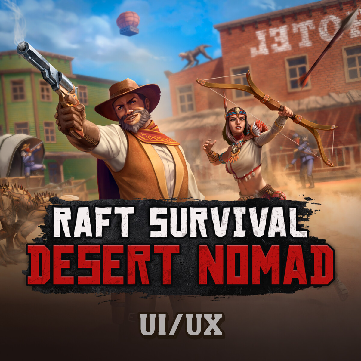 ArtStation - Raft Survival: Desert Nomad - UI/UX Interface design