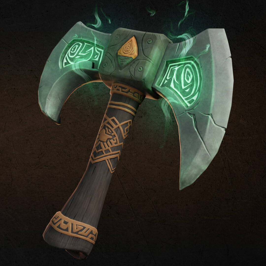 ArtStation - Emyph Weapons (Axe / Sword / Bow) - Stylized Game Props