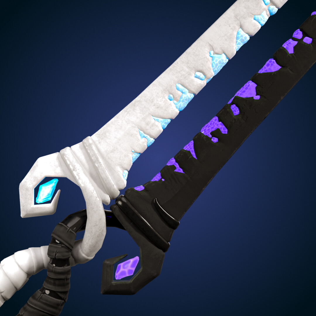 ArtStation - Daybreak´s Grace Sword & Midnight´s Embrace Sword - 3 in 1 ...