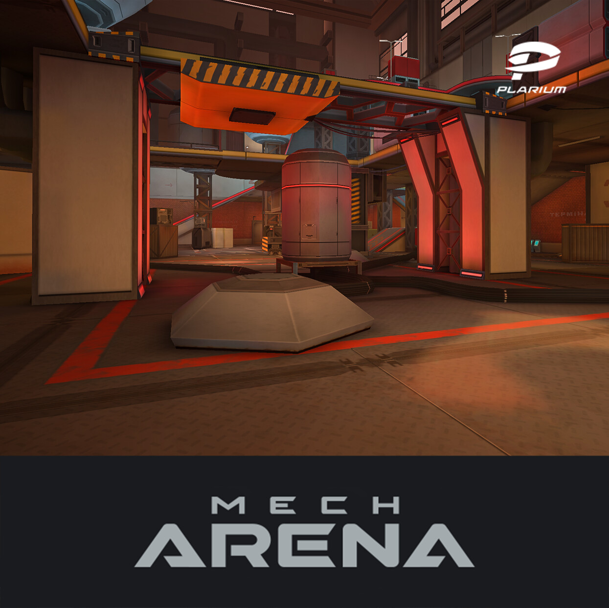 ArtStation - Level Design. Red Shift. Mech Arena.