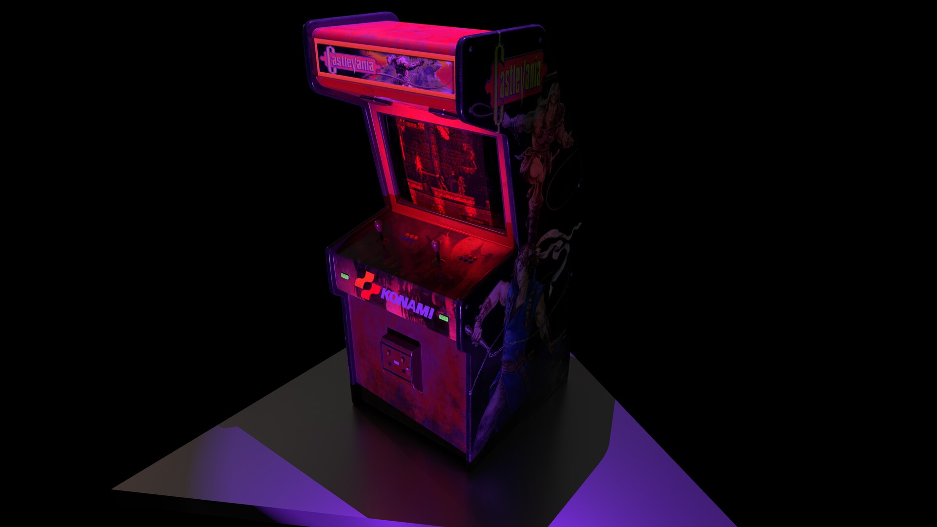 ArtStation - Castlevania Arcade Machine