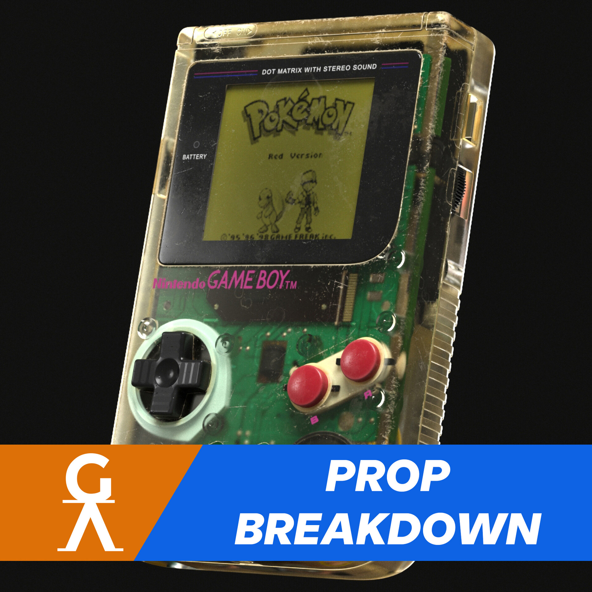 ArtStation - Game Boy - Prop Breakdown - Carla Albertelli