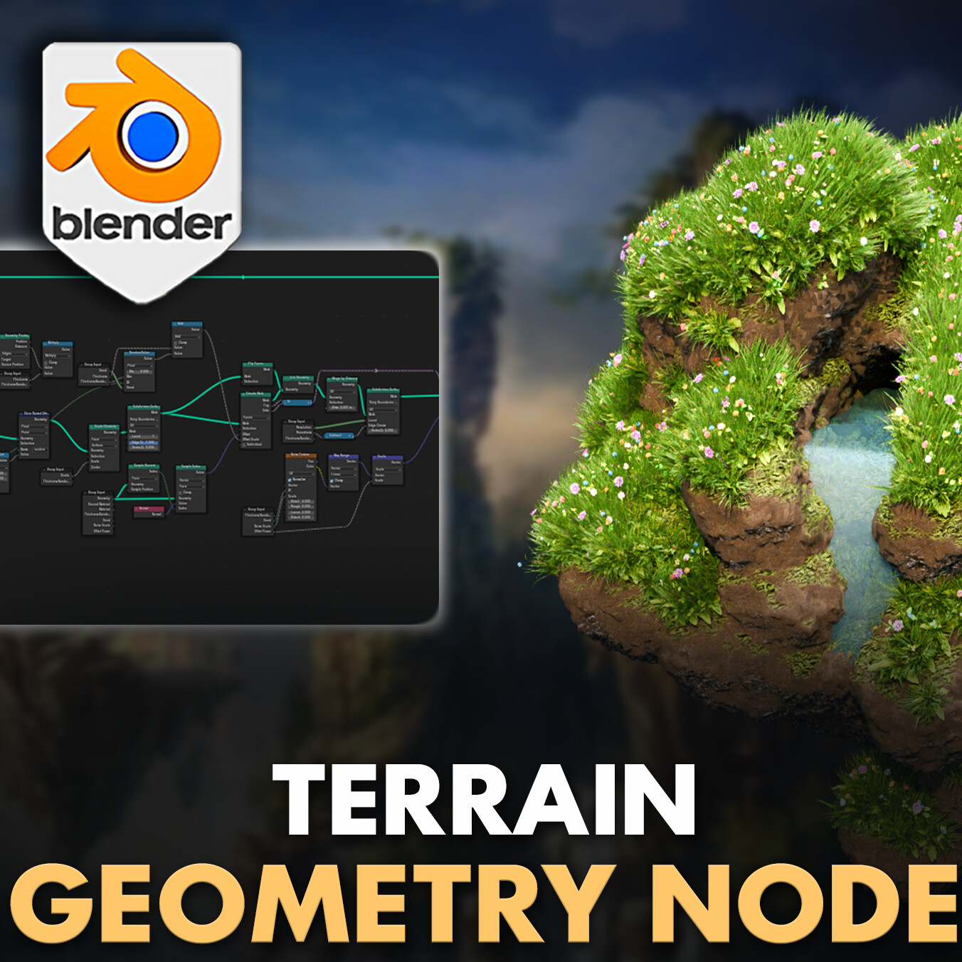 3D Tudor - Blender Geometry Node Terrain Generator