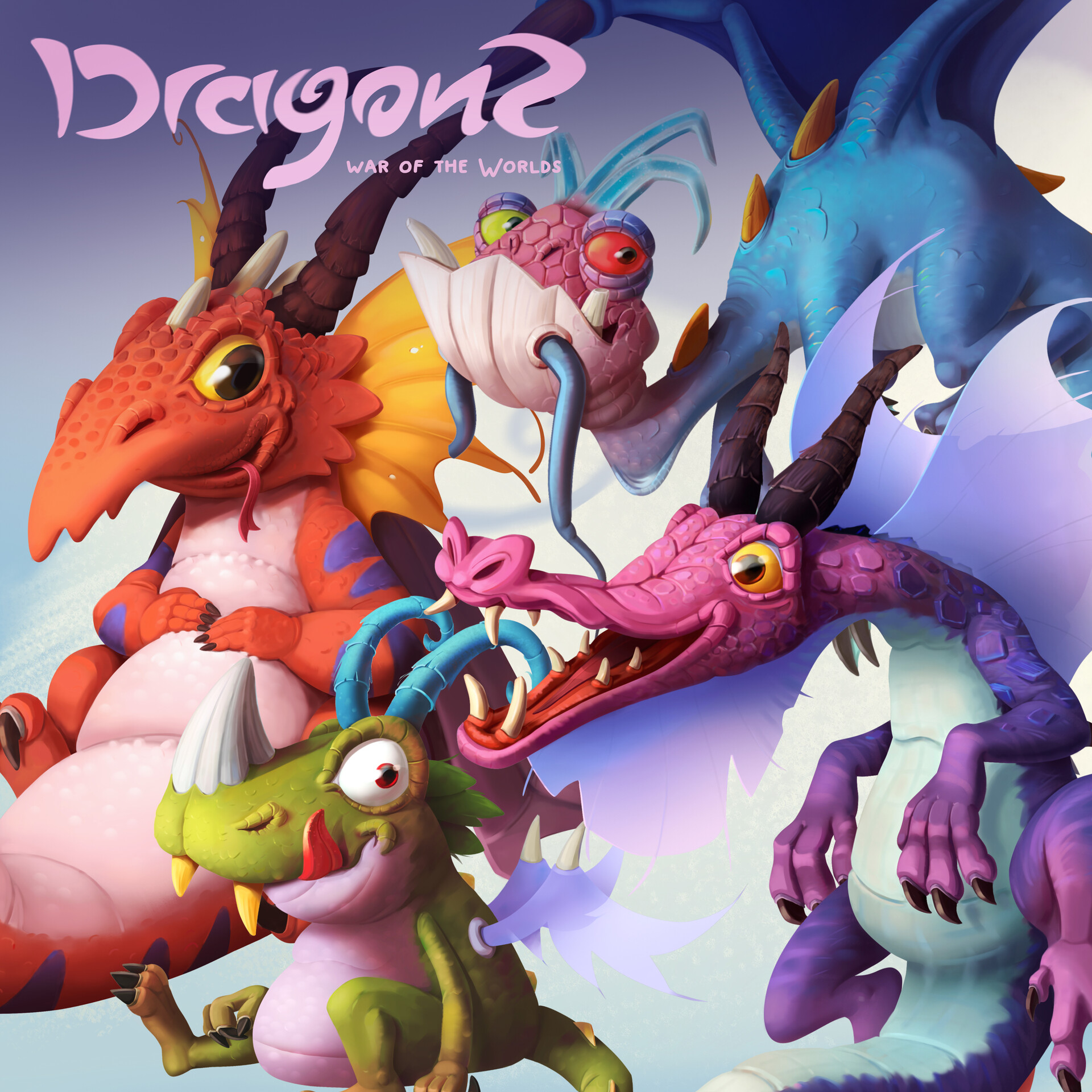 ArtStation - Dragons. War of the worlds.