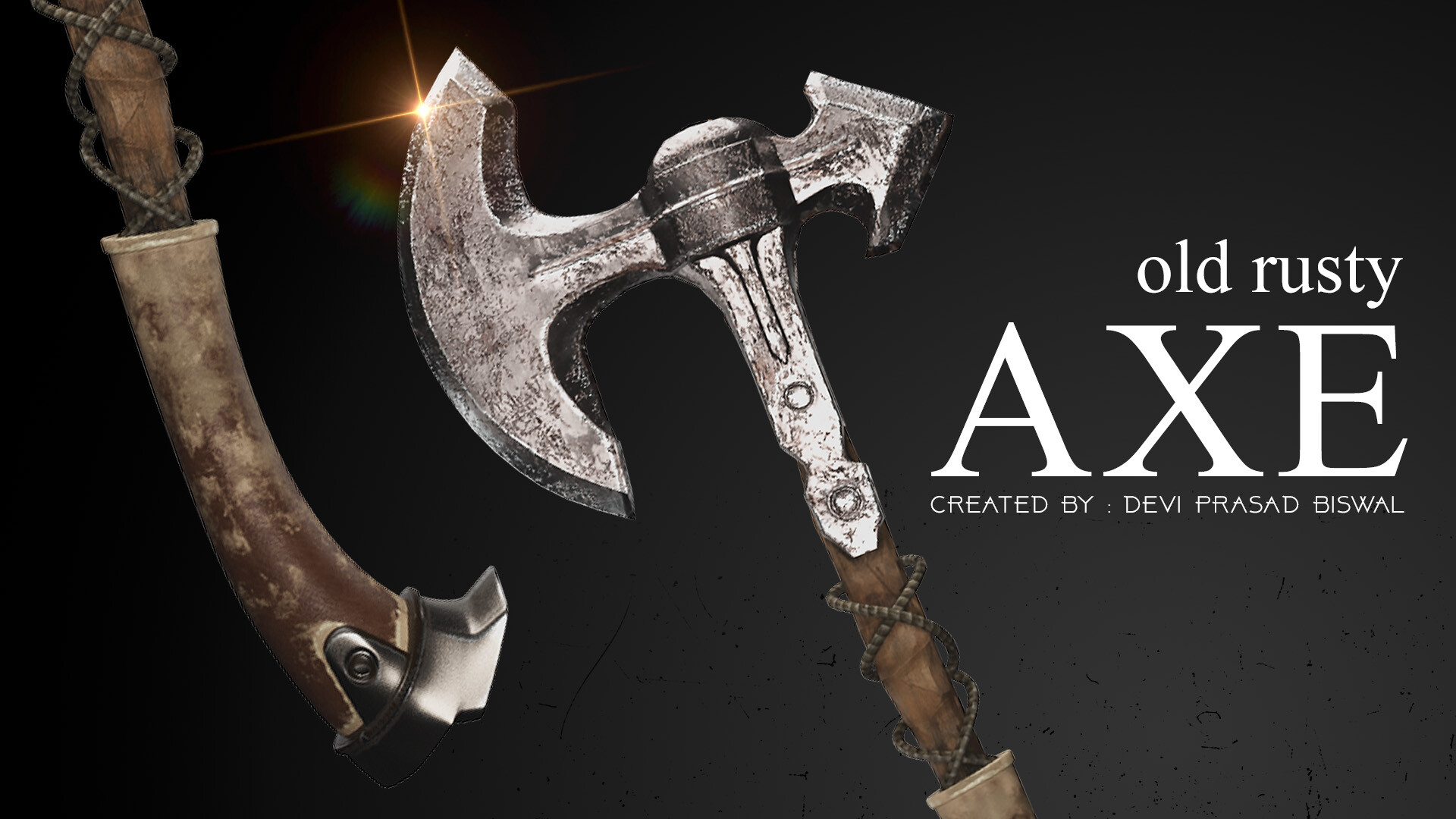ArtStation - The old rusty axe