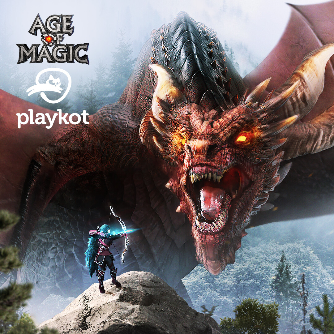 ArtStation - dragon and Maeglin, 2021