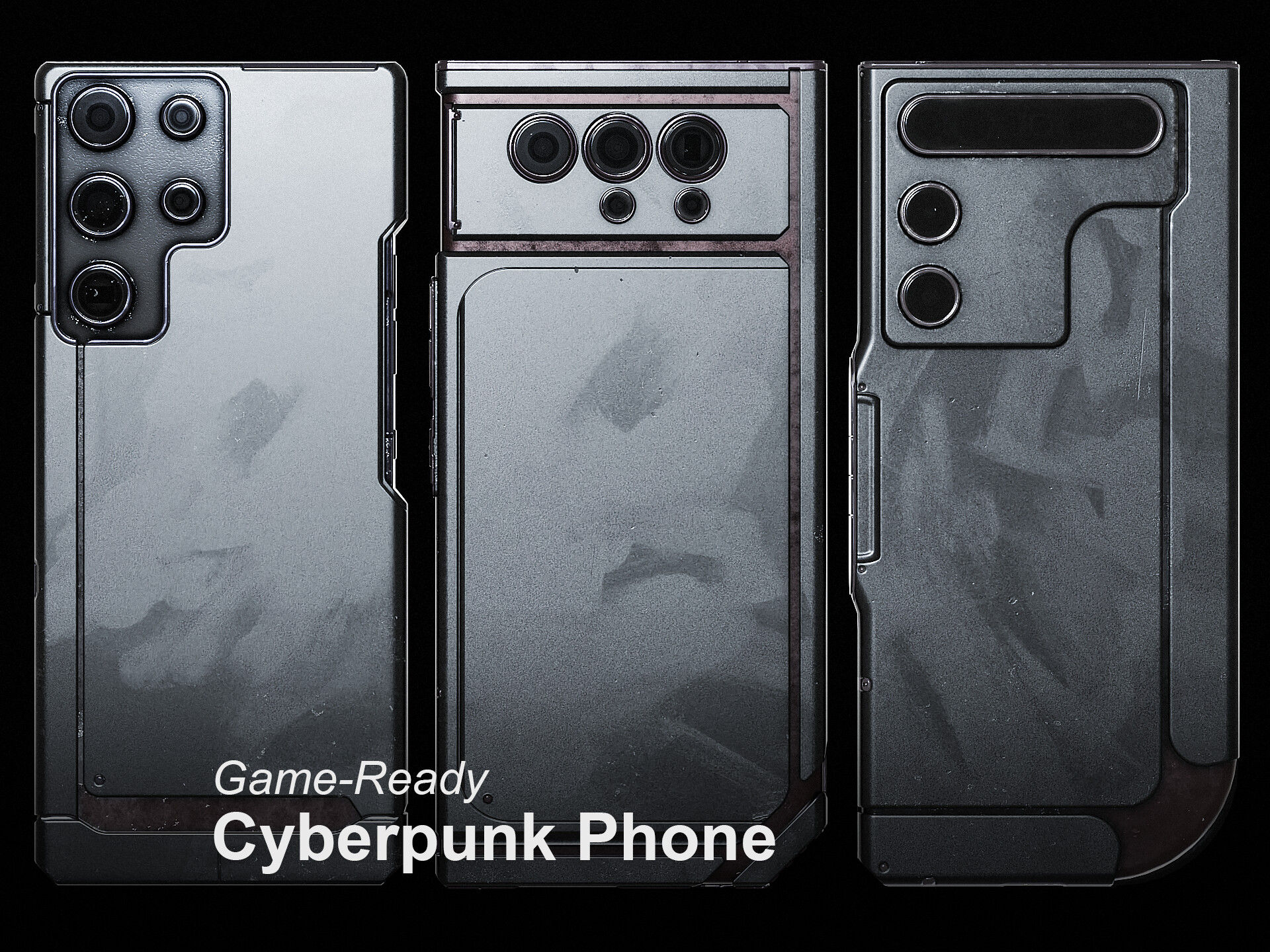Nathan Cornwall | Hard Surface - Cyberpunk Smart-Phones | Inspection ...