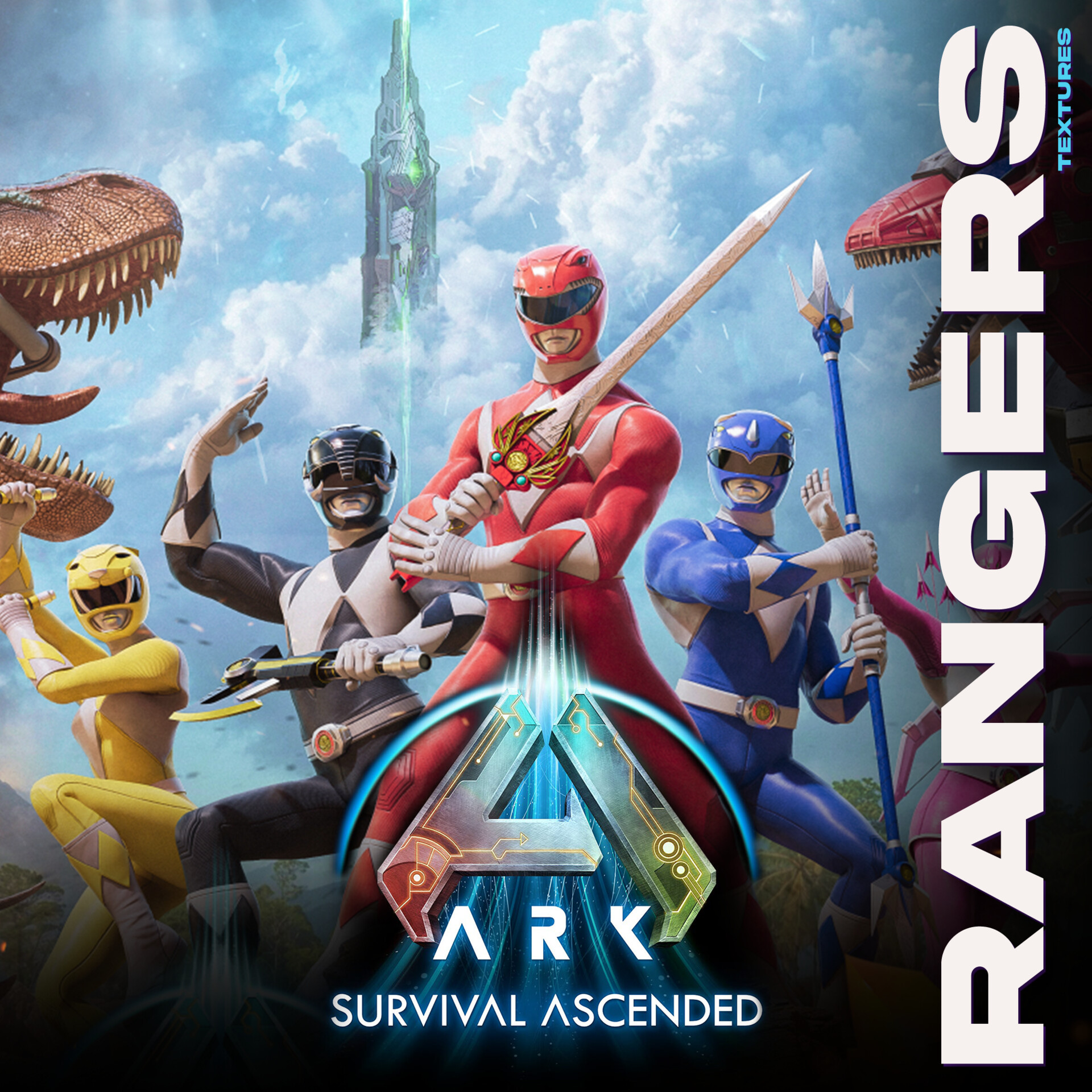 ArtStation - ARK x Power Rangers - Official Mod // Textures - Rangers