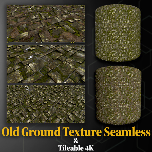 ArtStation - Old Ground Texture Seamless and Tileable 4K