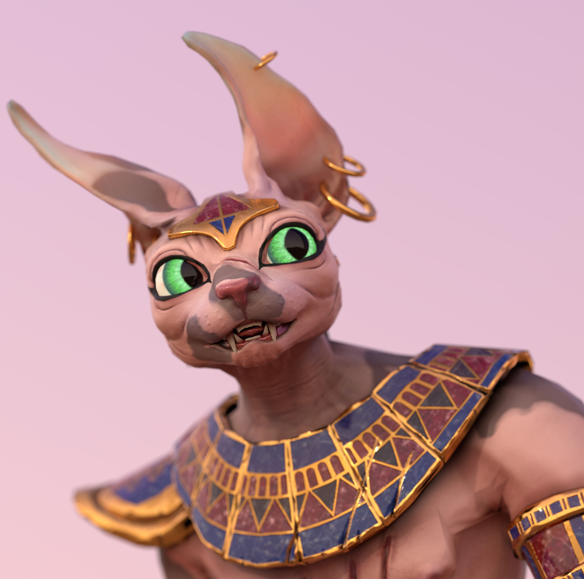 ArtStation - Egyptian Warrior Sphinx