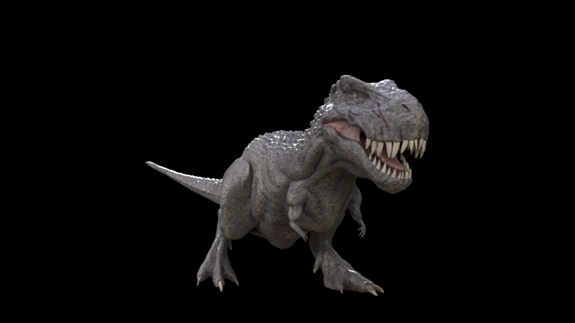 ArtStation - T-Rex walk cycle animation
