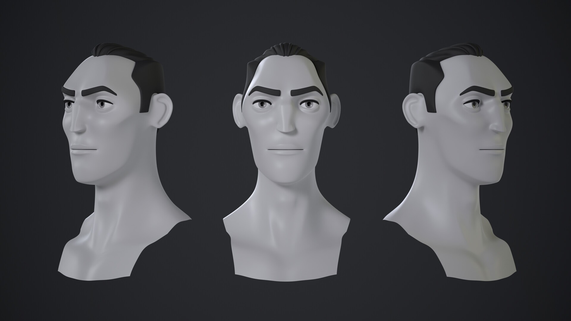 ArtStation - Cartoon male character Adam base mesh