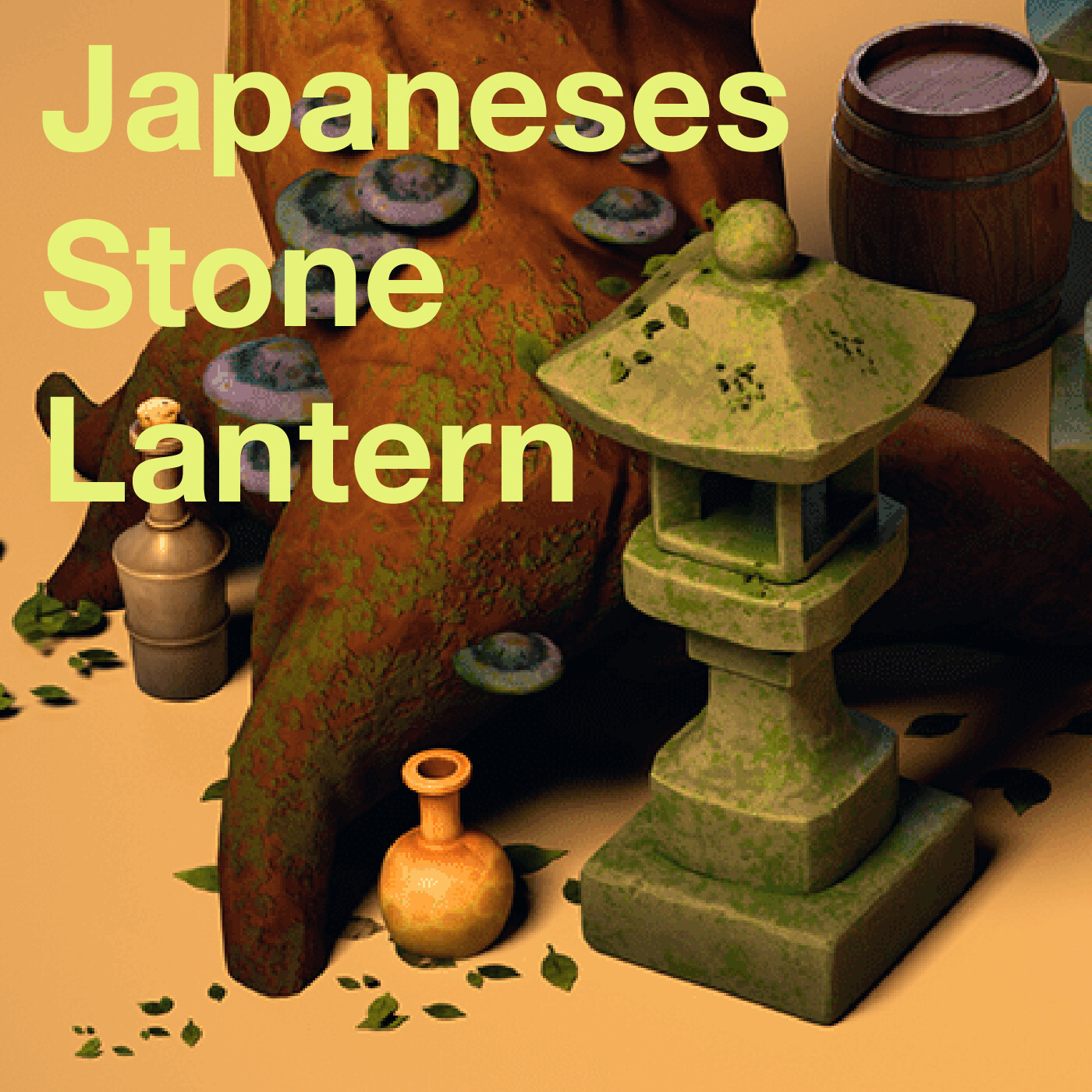 ArtStation - Japanses Stone Lantern