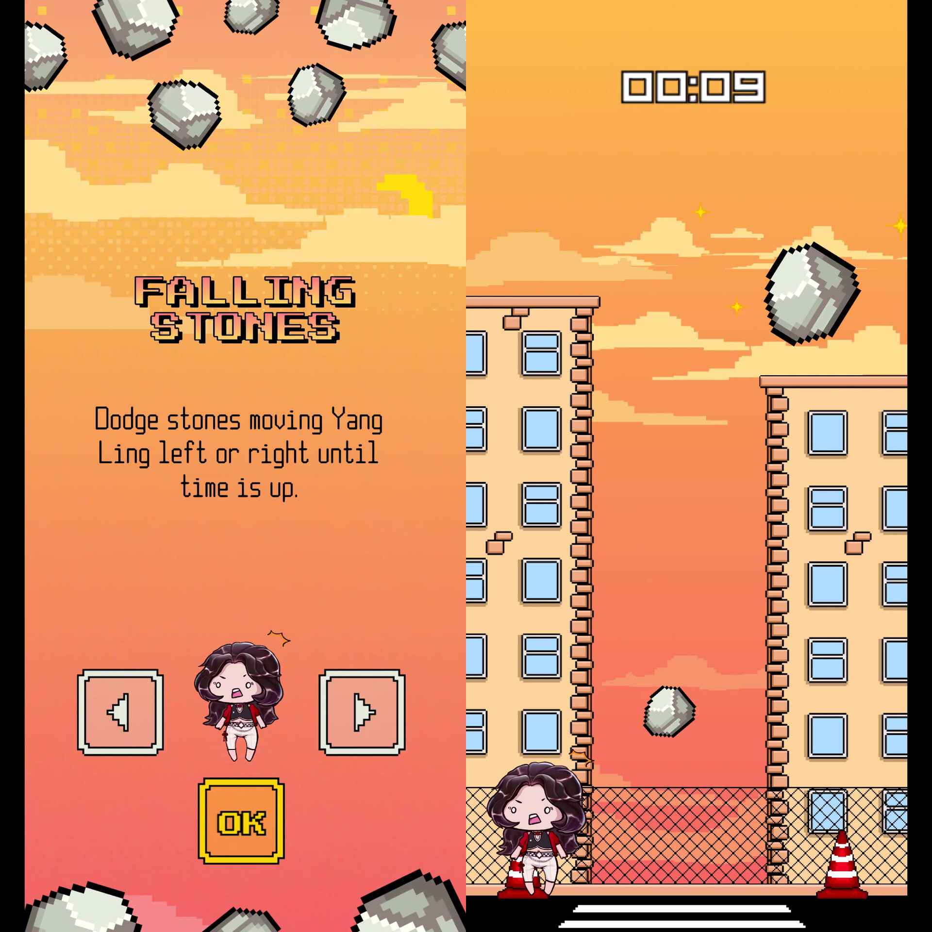 ArtStation - Minigame Falling Stones