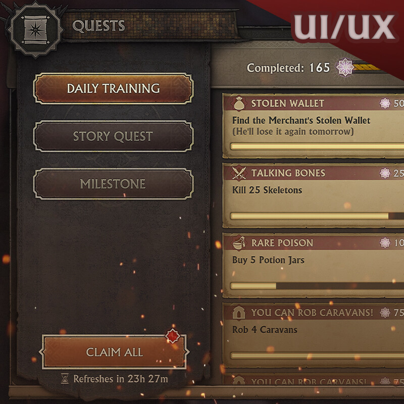 ArtStation - Fantasy UI Art