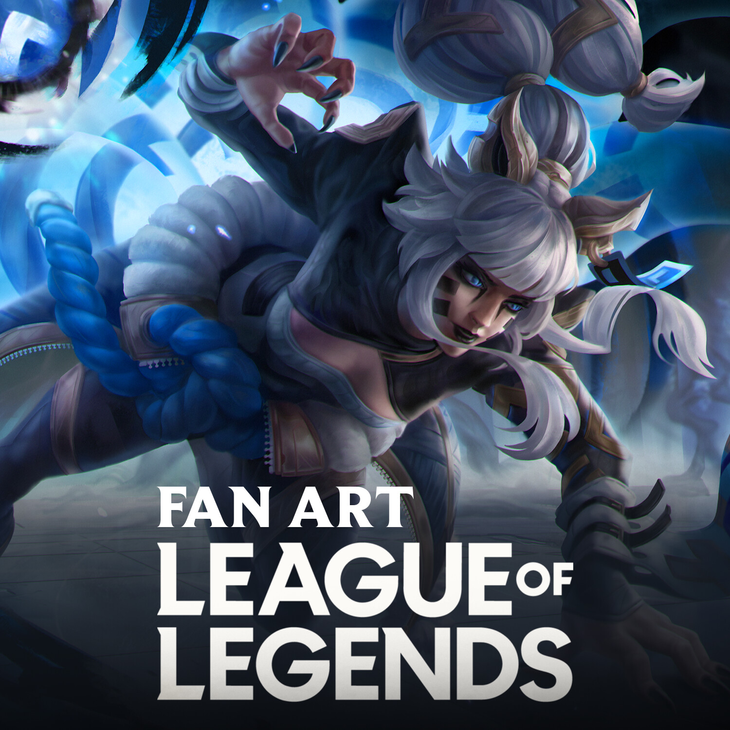 ArtStation - Inkshadow Ahri - Fan Splash Art