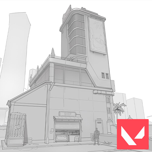 ArtStation - Valorant - Drift - Team Deathmatch Map Concepts