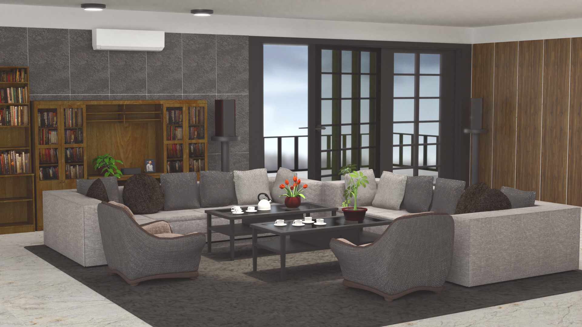 ArtStation - REALISTIC LIVING ROOM VISUALIZATION BLENDER CYCLES