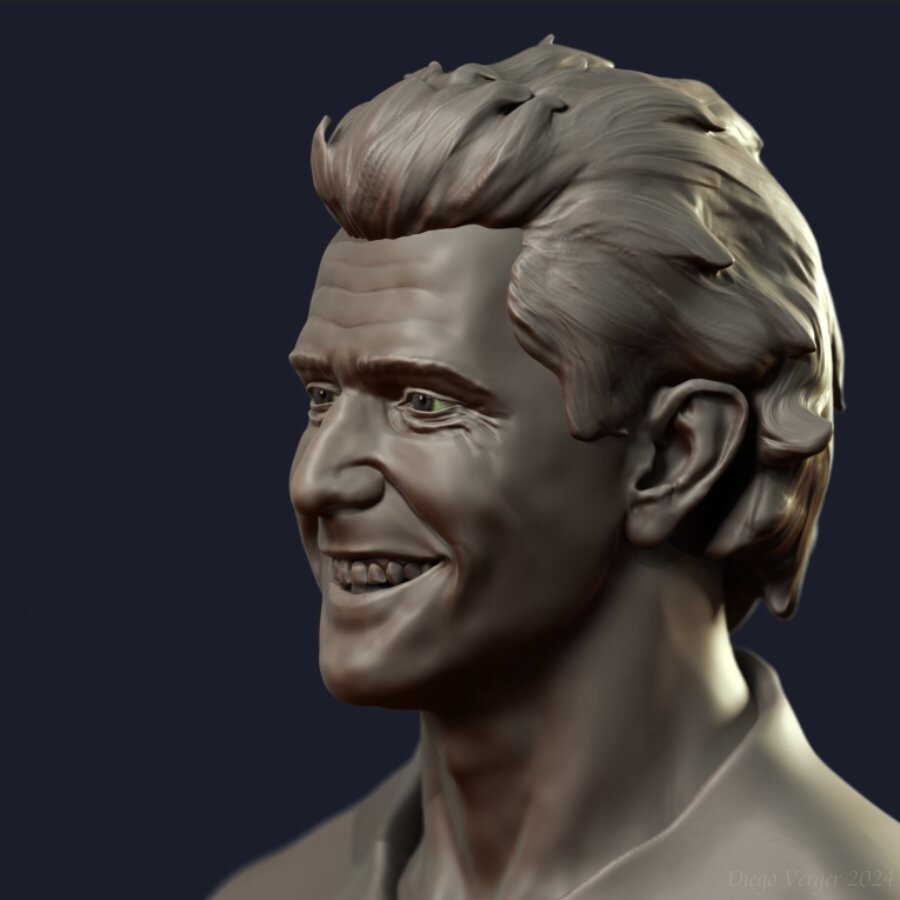 ArtStation - Mel Gibson Sculpture